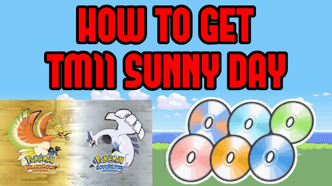 How to Get the TM06 Sunny Day in Pokemon Heartgold/Soulsilver - YouTube