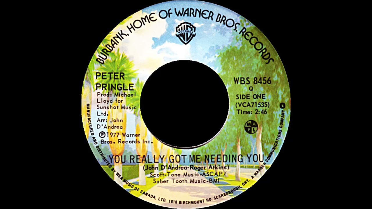 Peter Pringle - You Really Got Me Needing You (1977, Canada) - YouTube
