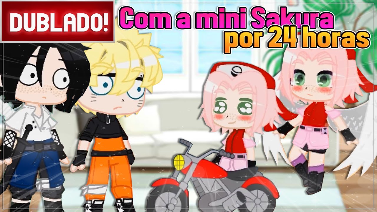 [ DUBLADO ] COM A MINI SAKURA POR 24 HORAS l MINI FILME GACHA CLUB ...
