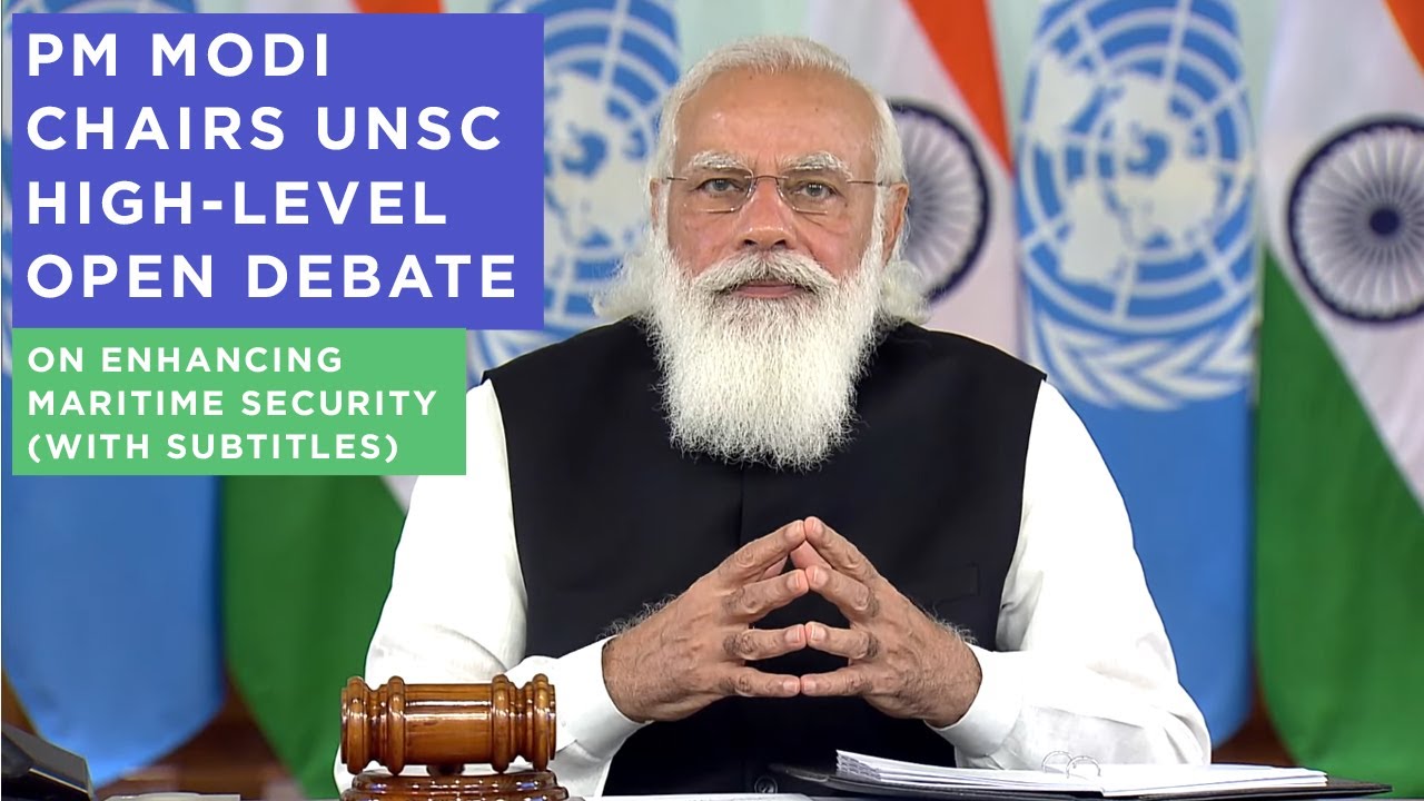 PM Modi chairs UNSC High-level Open Debate on Enhancing Maritime ...