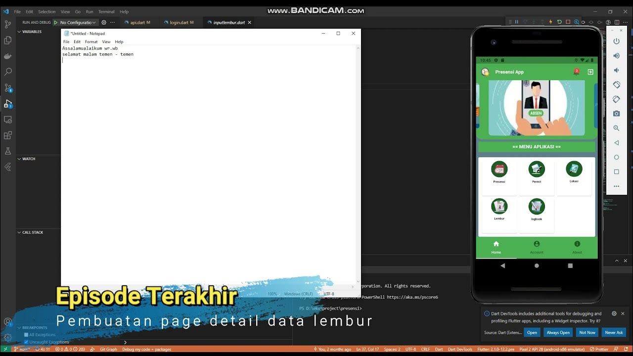 Membuat Aplikasi Presensi Karyawan Berbasis GIS dengan Flutter PART 24 - YouTube