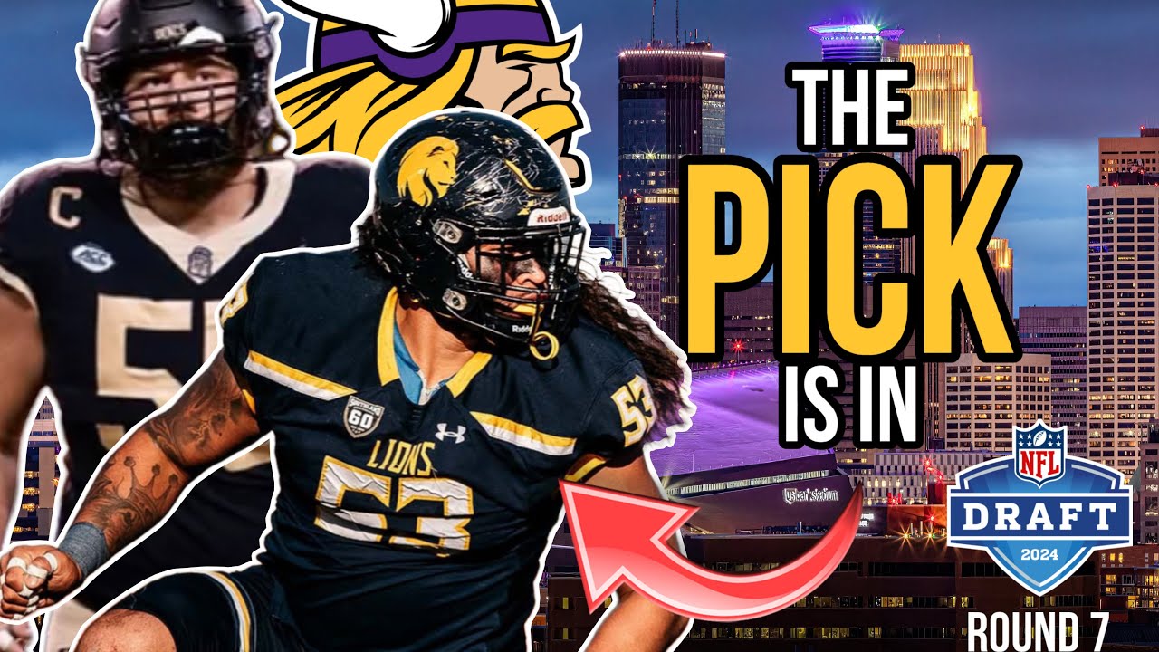 The Minnesota Vikings Draft C Michael Jurgens and DT Levi Drake ...