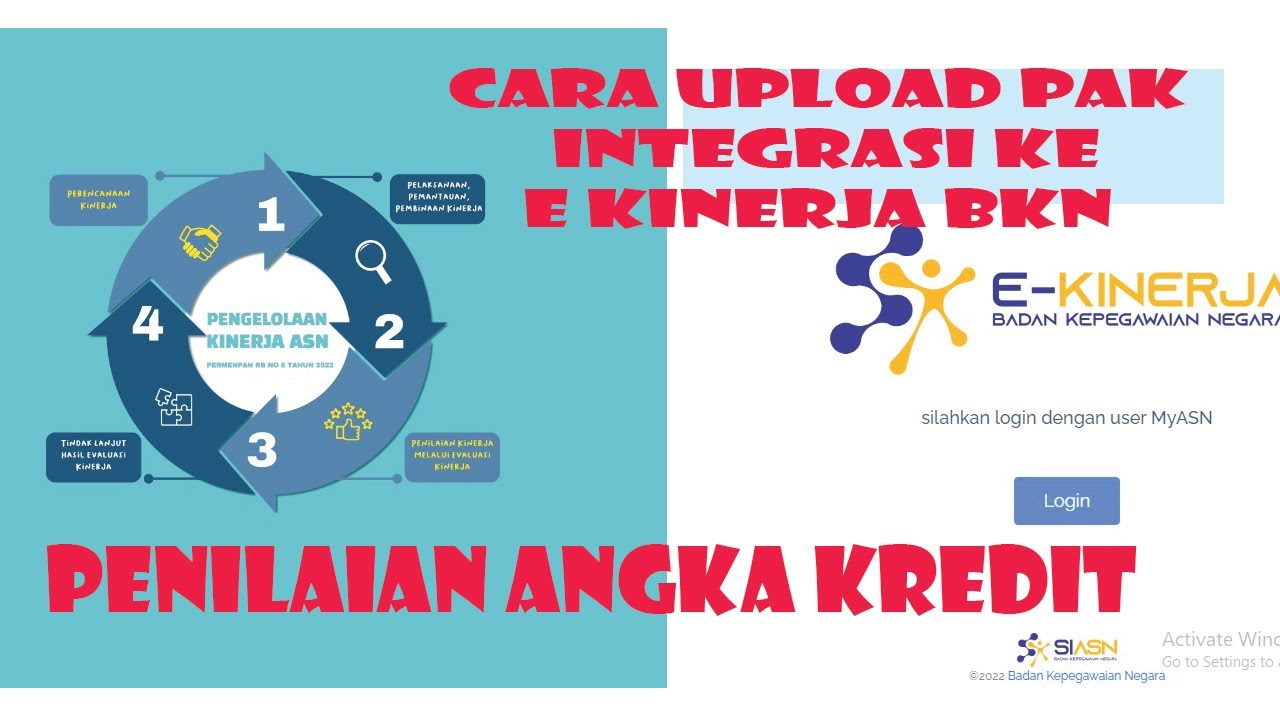 CARA MENGUPLOAD PAK INTEGRASI KONVERSI DI E KINERJA - YouTube