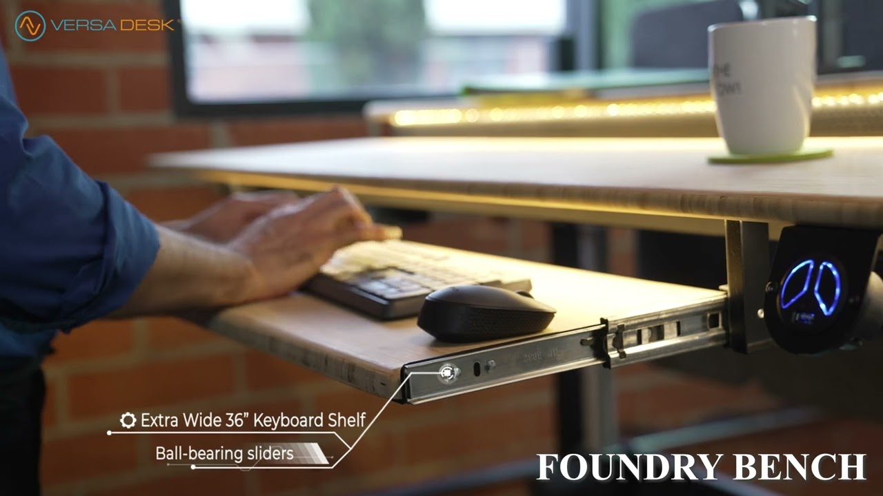 Foundry Standing Desk / Bench - YouTube