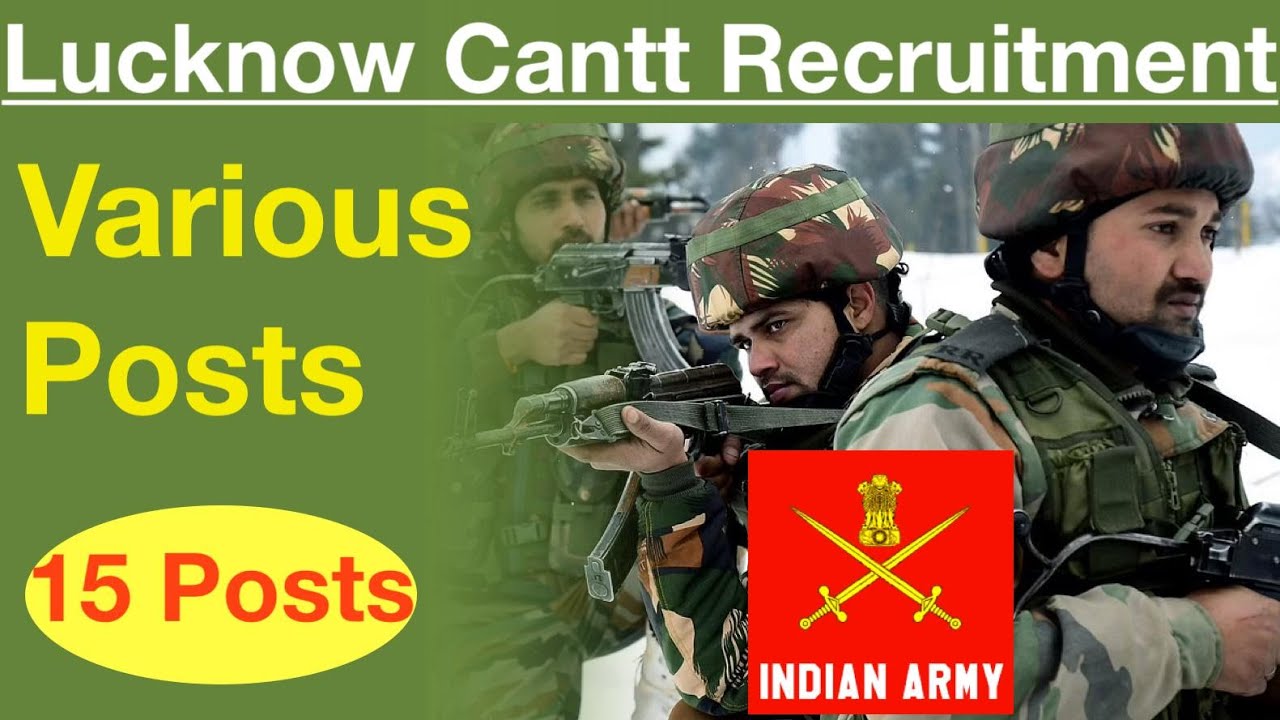 Lucknow Cantonment Board Recruitment 2022 | Lucknow Cantonment ...