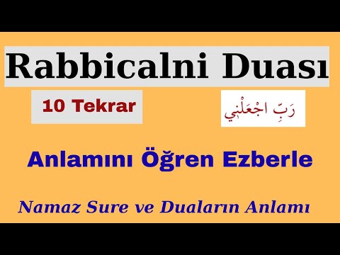Rabbicalni Duası /10 Tekrar / Anlamını Öğren Ezberle /Anlamını bilerek oku farkı gör !