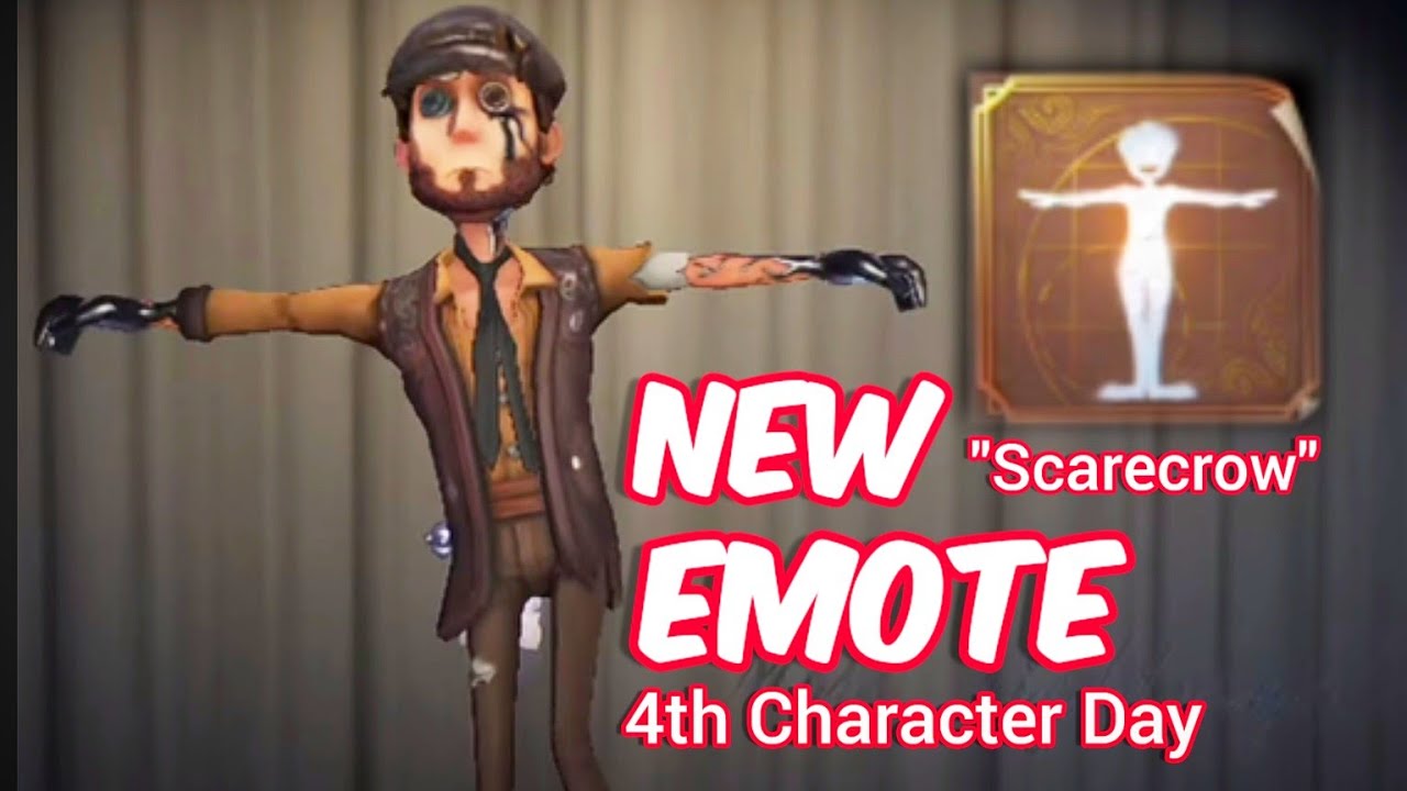 Identity V | NEW EMOTE "Scarecrow" 4th Character Day Thief - YouTube