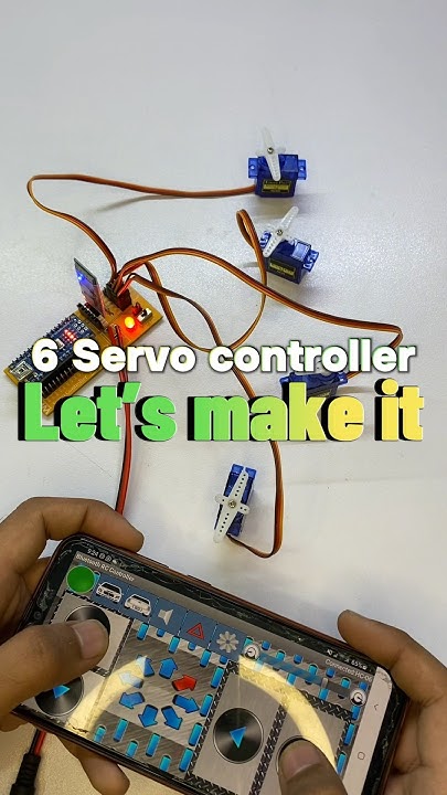 6 servo controller using Arduino nano - YouTube