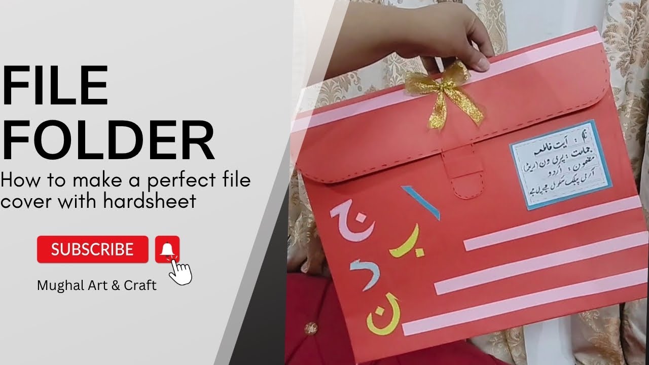 How to Make a File Folder with Hardsheet | DIY Folder at Home - YouTube