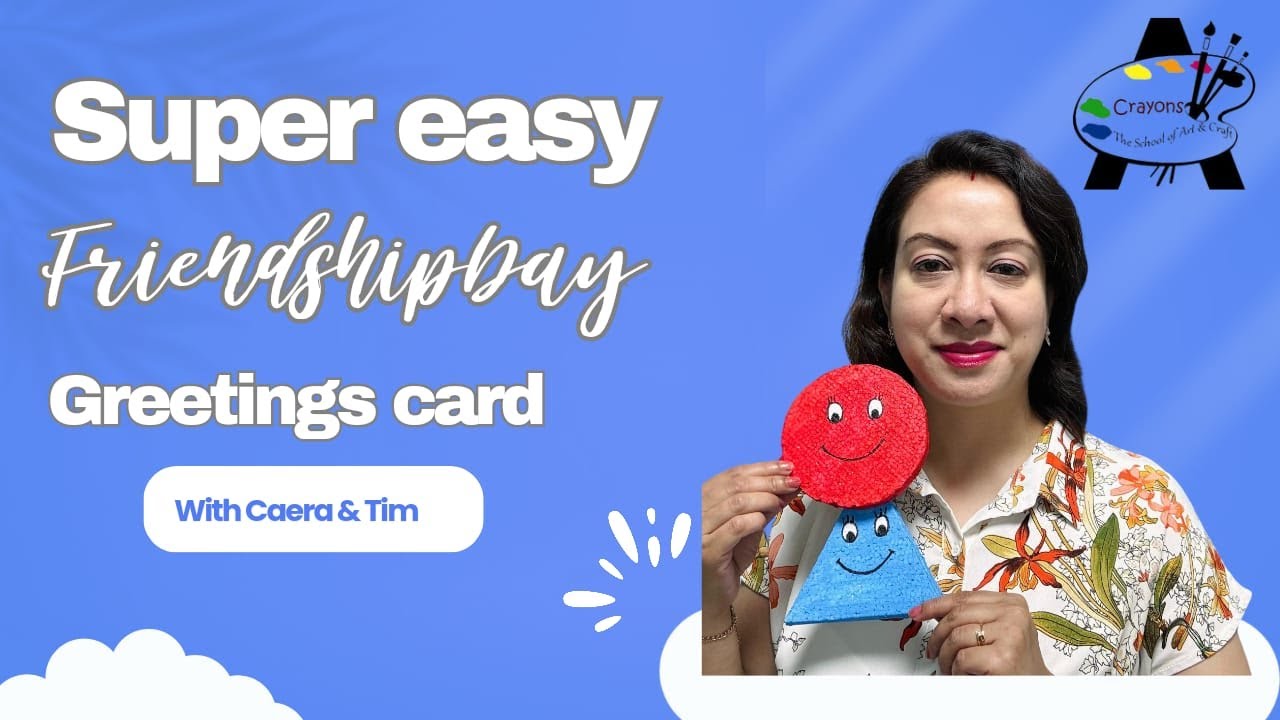 A Cute Friendship Day Card I Super easy I Draw along video I Beginners ...