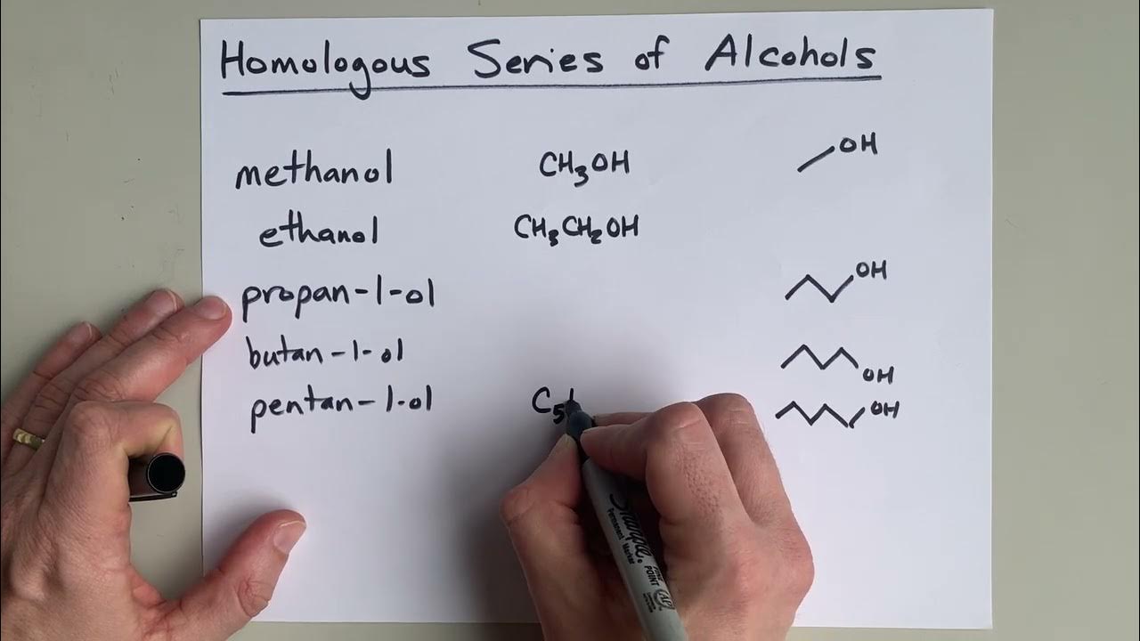 Homologous Series of Alcohols - YouTube