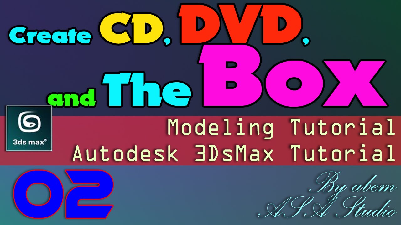 3Ds Max Tutorial - Create CD, DVD, and The Box - Part 2 - YouTube