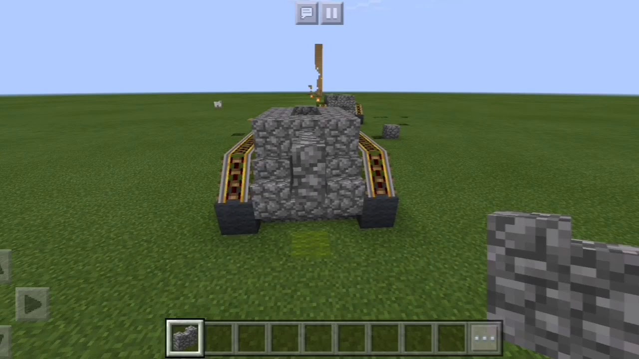 How to make working tank in Minecraft (no mods) - YouTube