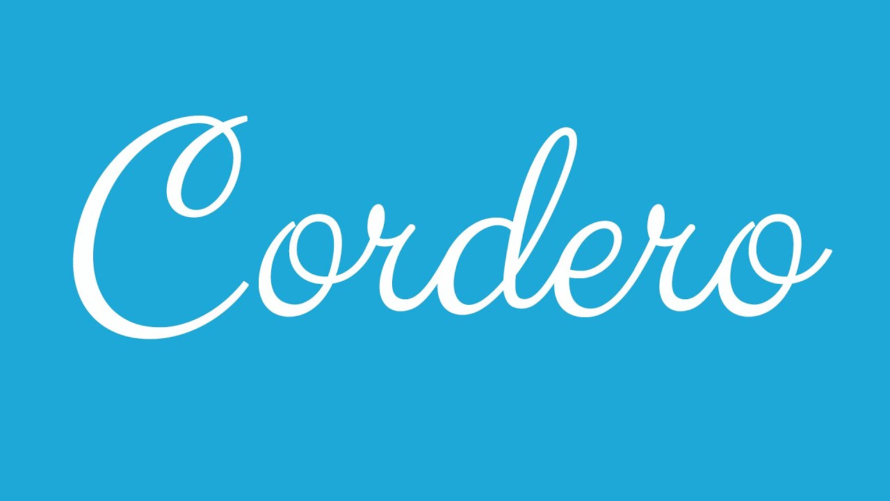 Learn how to Sign the Name Cordero Stylishly in Cursive Writing - YouTube