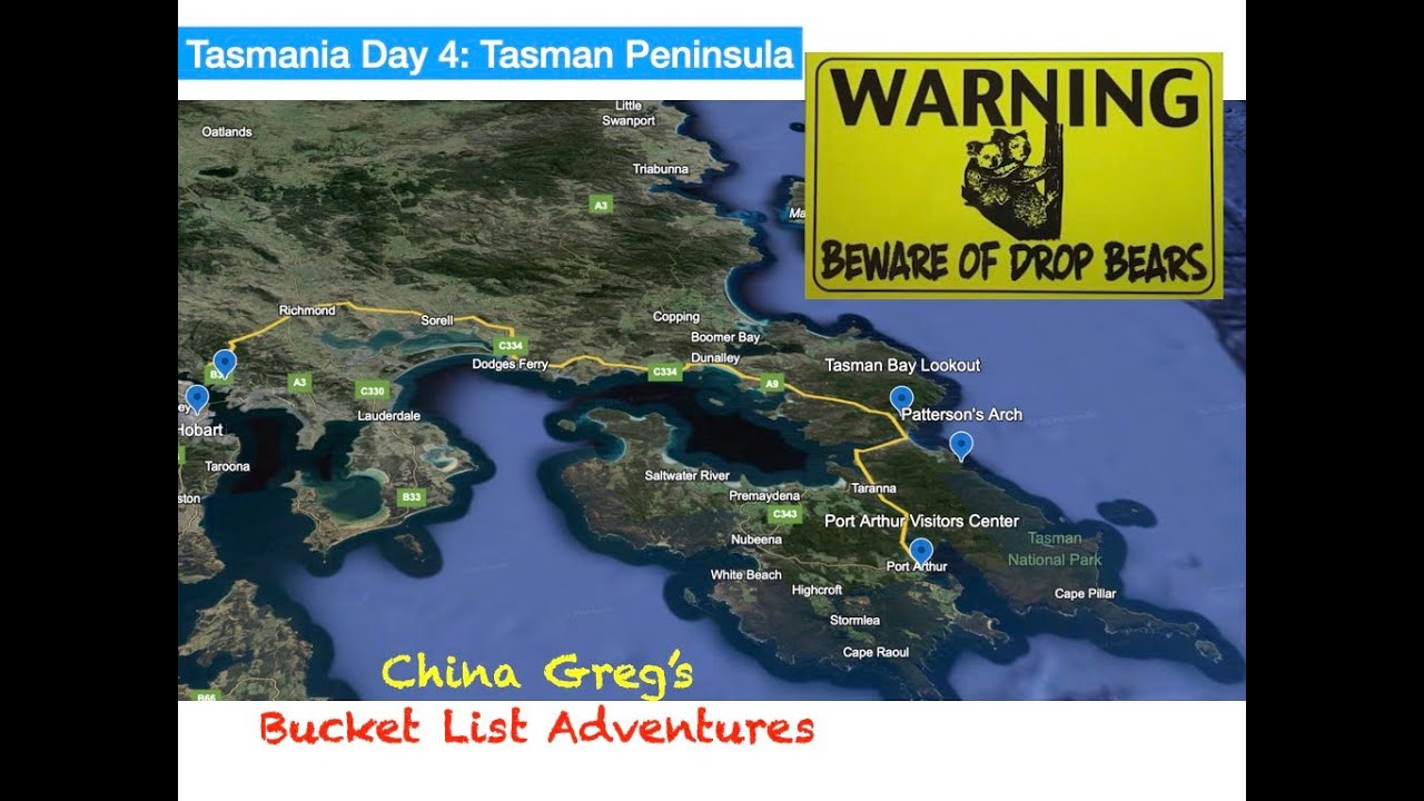 The Tasman Peninsula, and the most feared predator in Tasmania! The ...