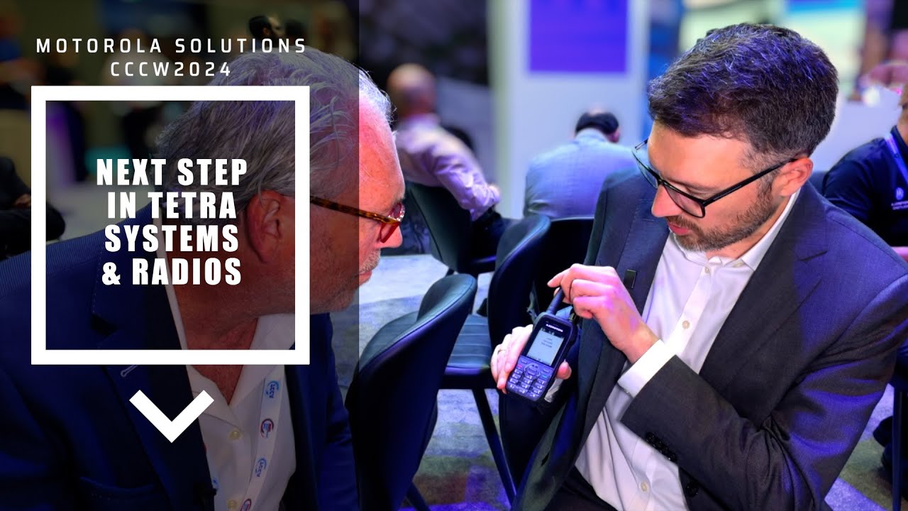 Motorola Solutions Unveils Next Step in TETRA Systems and Radios - YouTube