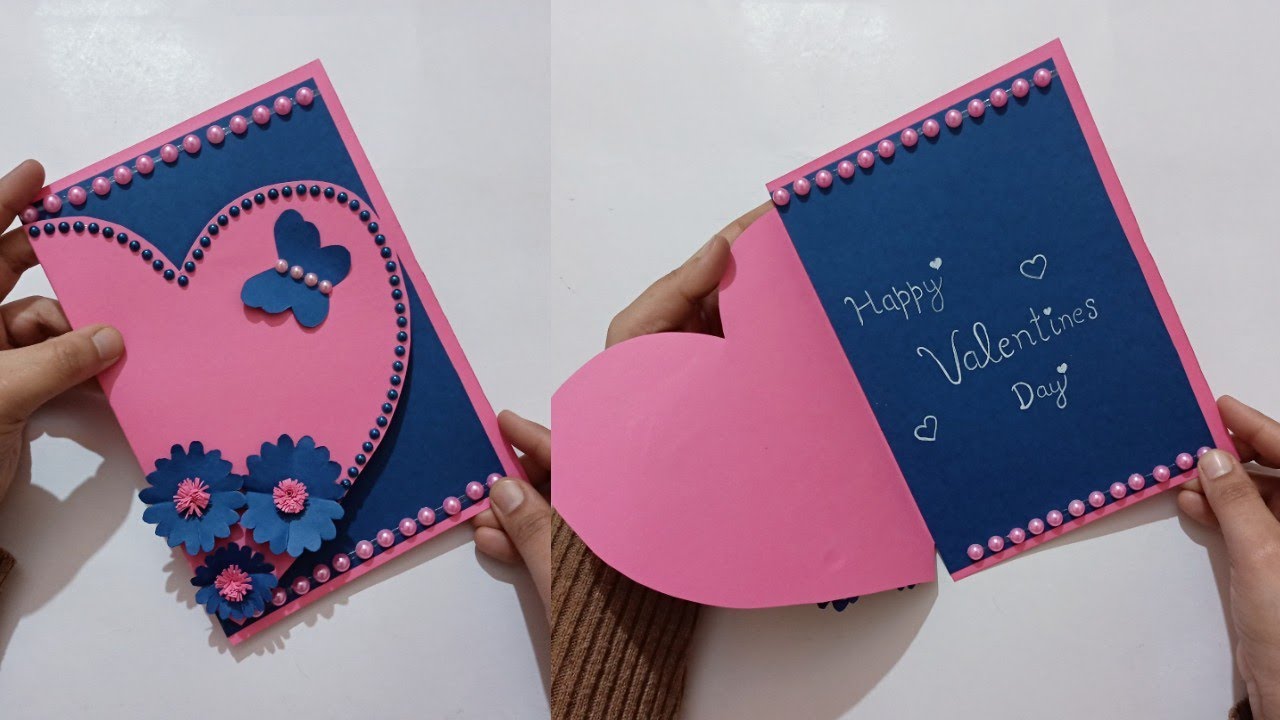 Handmade Valentines Day Card Tutorial | DIY Valentines Day Card| Heart ...