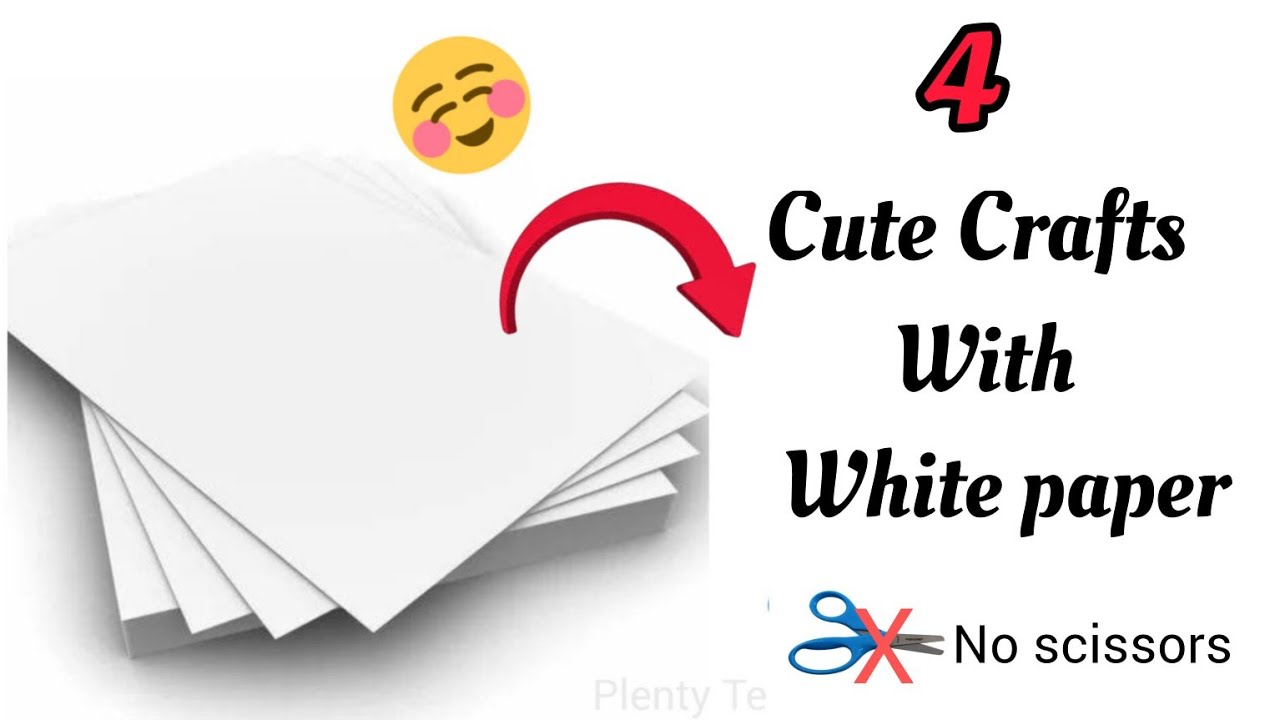 White Paper Crafts Easy and Simple / Origami Paper Crafts / Paper Gift ...