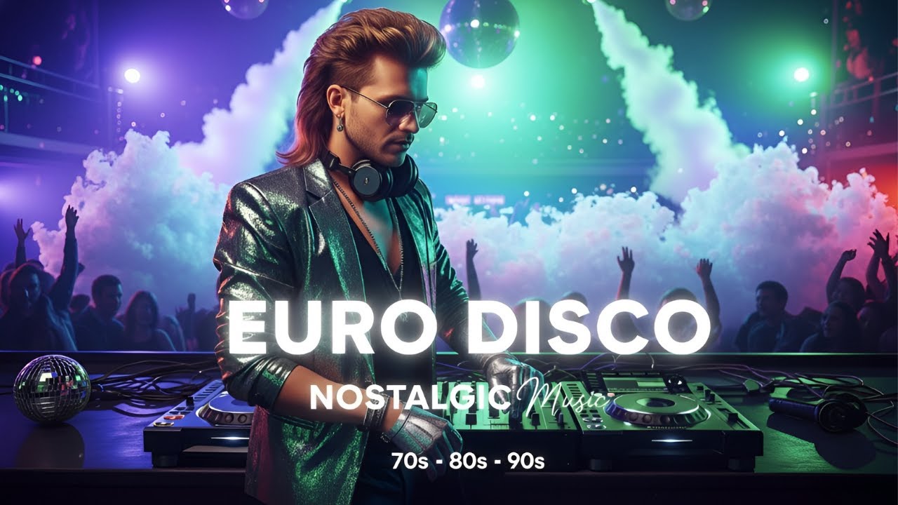 Vintage Retro Dance Night 1980s | High-Energy Euro Disco Mix with Neon ...