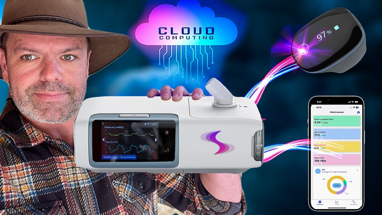 SleepHQ Pro CPAP Machine With Bluetooth Oximetry & Wi-Fi Cloud Connect ...