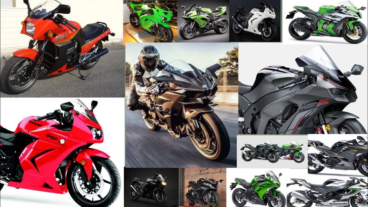Kawasaki Ninja bikes 🔥(old to new) // Kawasaki Ninja all bikes // # ...