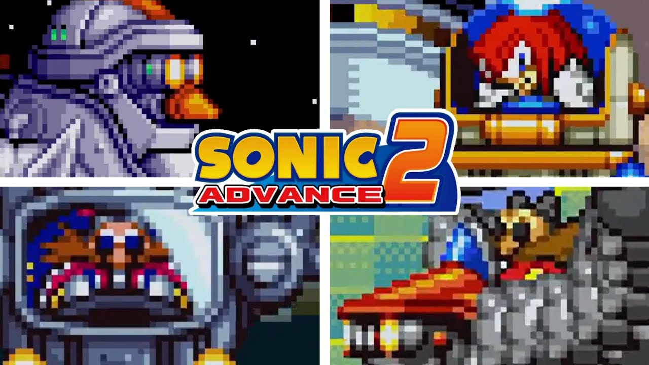 SONIC ADVANCE 2 - All Bosses (As All Characters) - YouTube