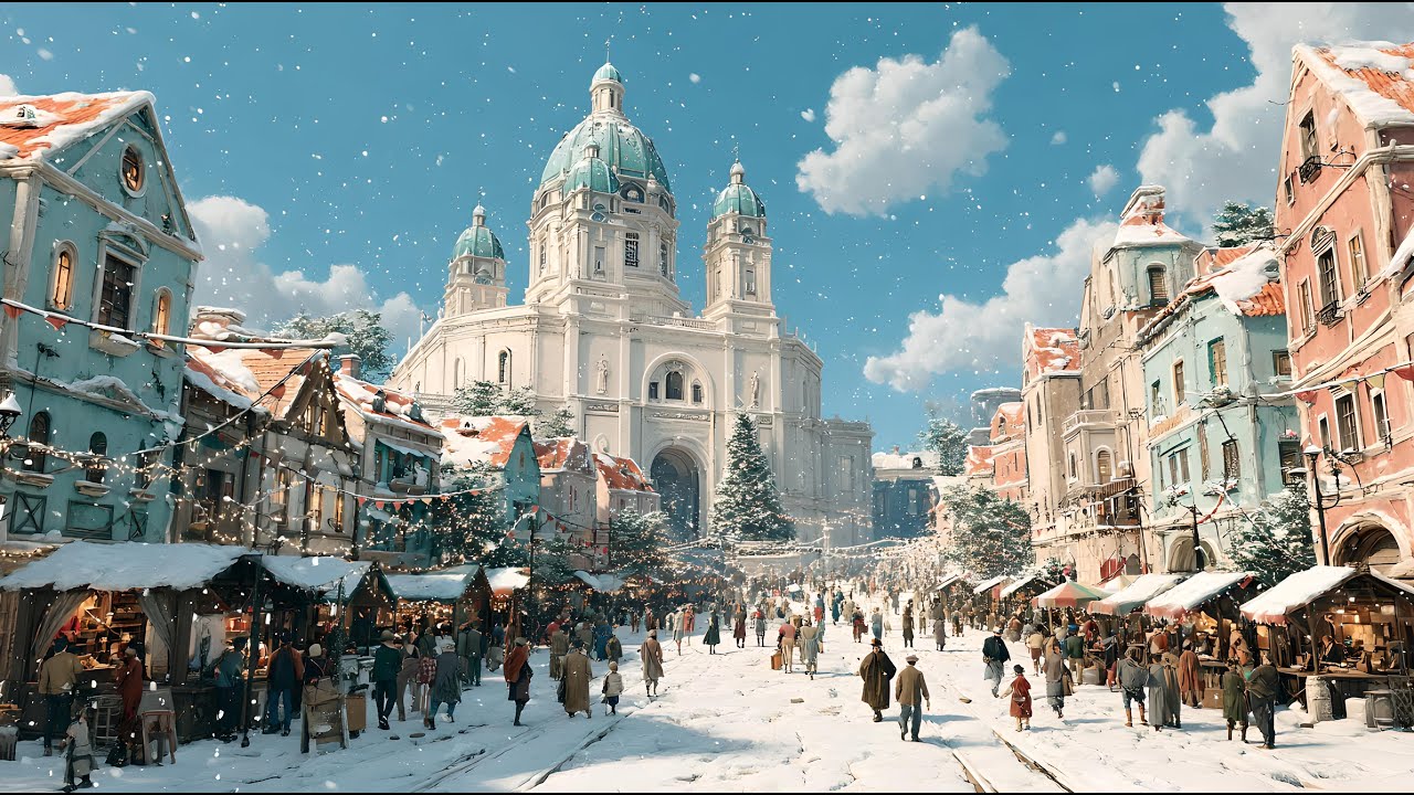 Festive Village Square ️ 60s Classic Love Songs for Whimsical Moments 🎶 ...