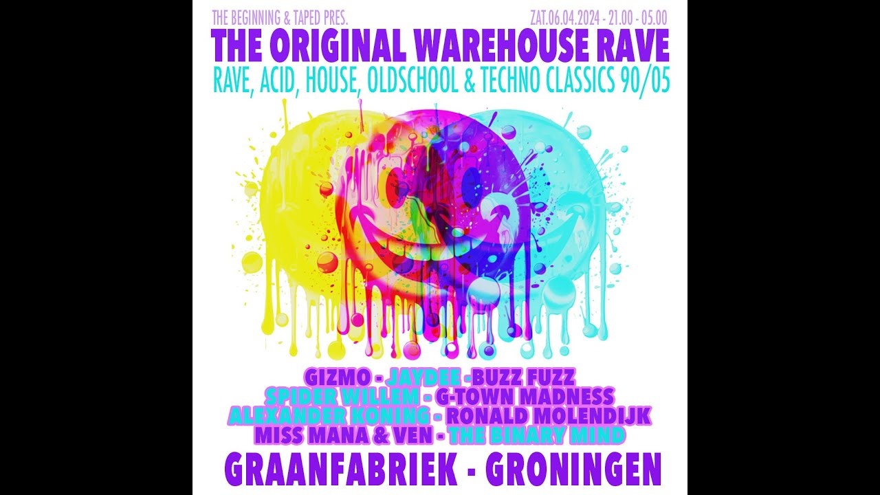 the ORIGINAL WAREHOUSE RAVE 6 April'24 (Gizmo B2B the Prophet) - YouTube