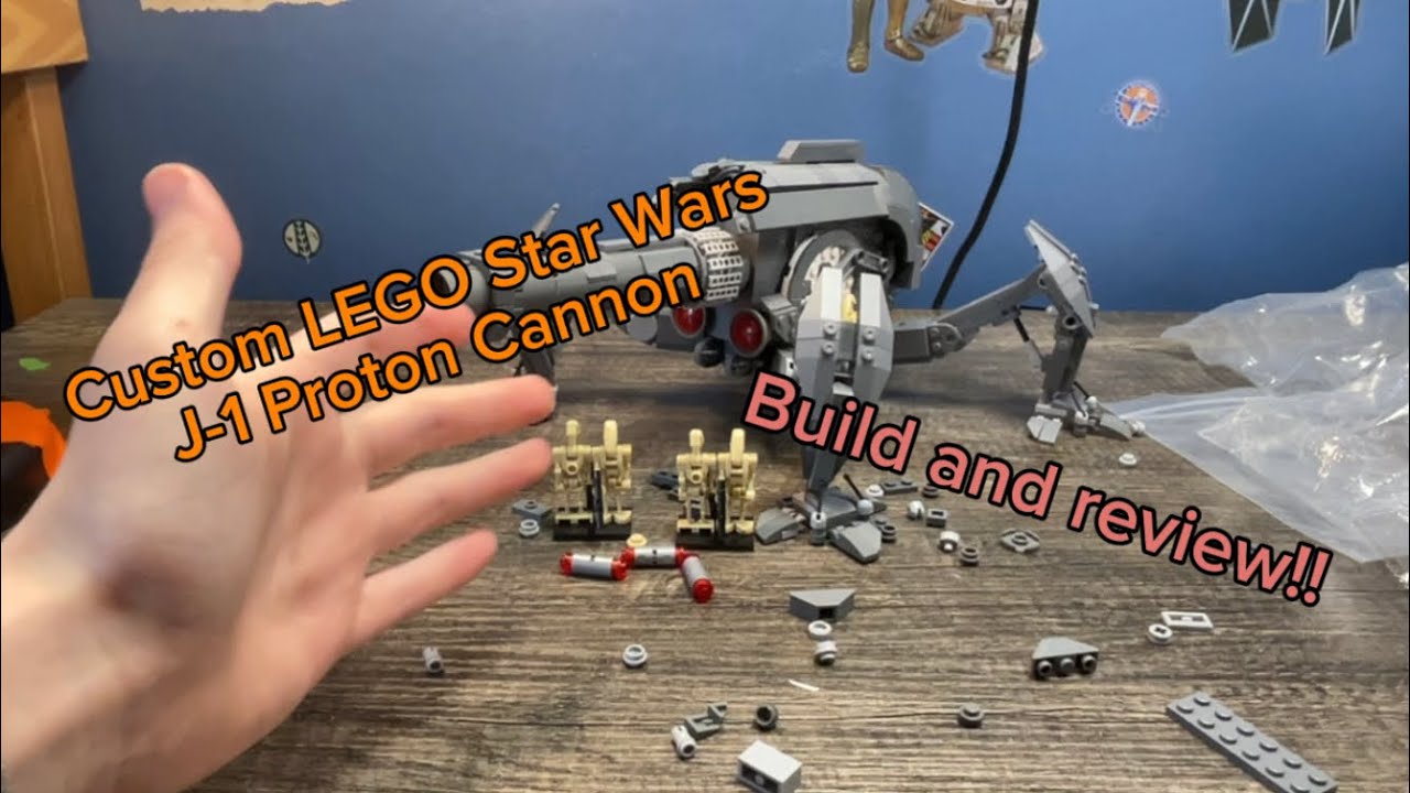 Build and review of a custom LEGO Star Wars J-1 Proton Cannon!! #lego # ...