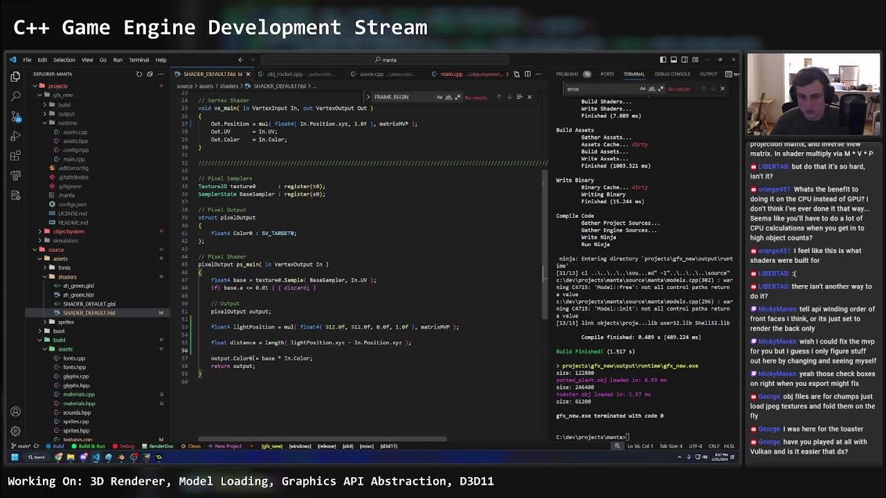 C++ Game Engine Dev: 3D Renderer, Model Loading, Graphics API ...