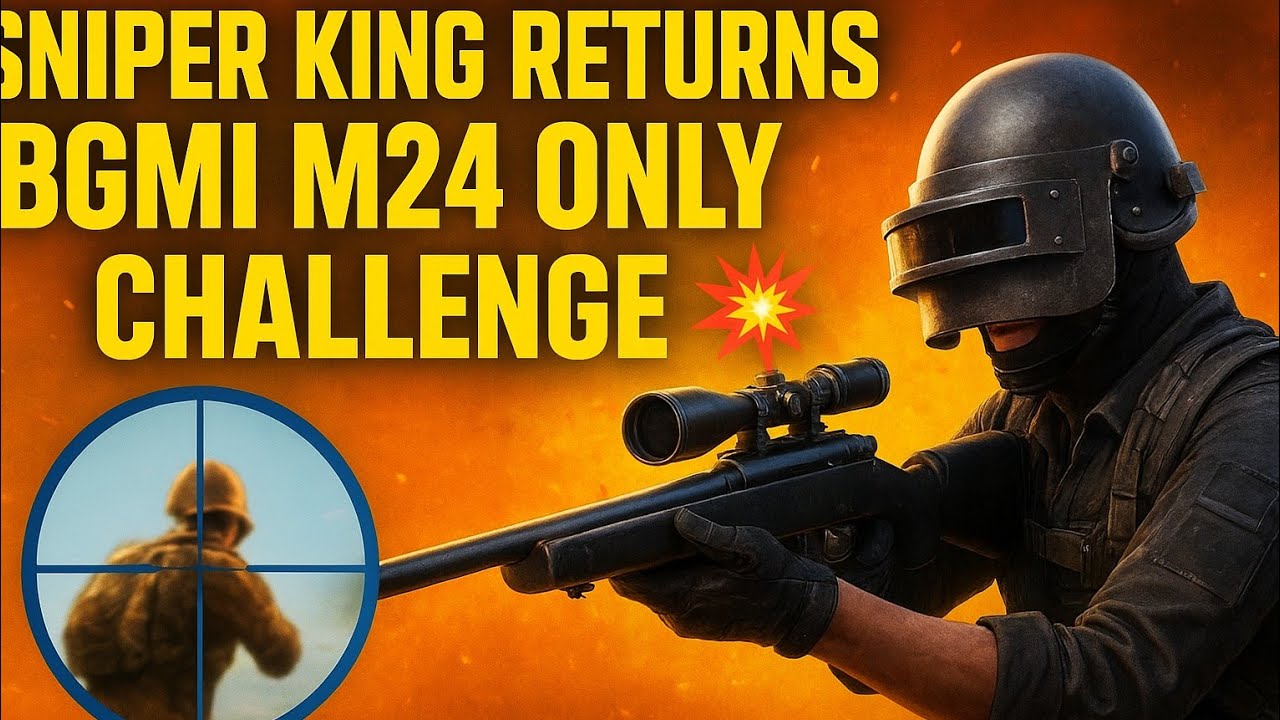 Sniper King Returns | BGMI M24 Only Challenge 1vs1 - YouTube