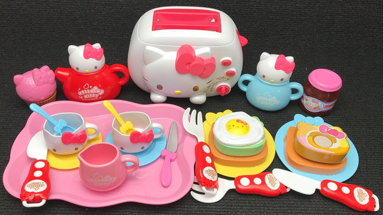 Hello Kitty Breakfast Playset Satisfying with Unboxing Compilation Toys ...