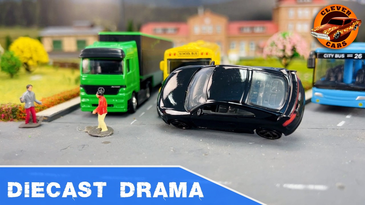 DIY Diorama Car Crash Story – 1/64 Scale Model Cars, Trucks, and Rescue ...