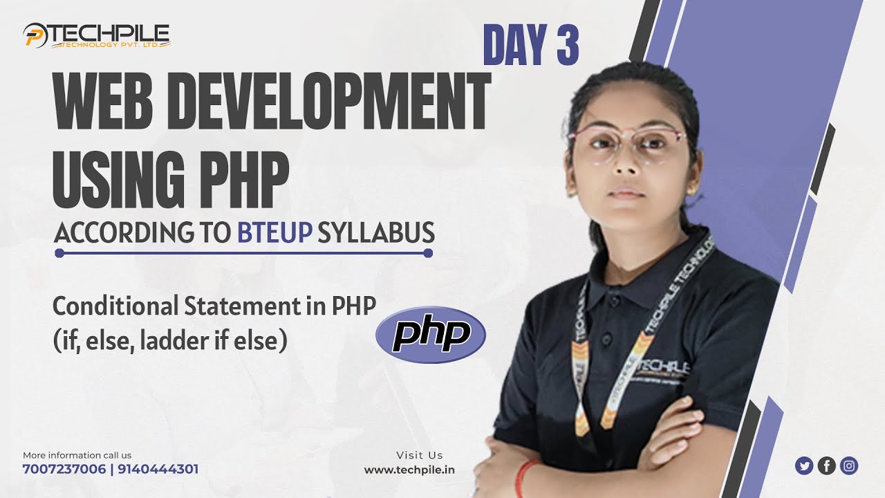 Conditional Statement In Php Web Development Using Php Youtube