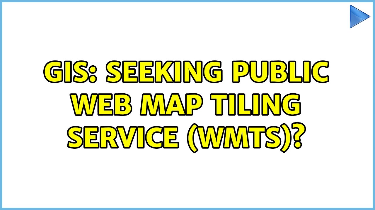 GIS: Seeking public Web Map Tiling Service (WMTS)? - YouTube
