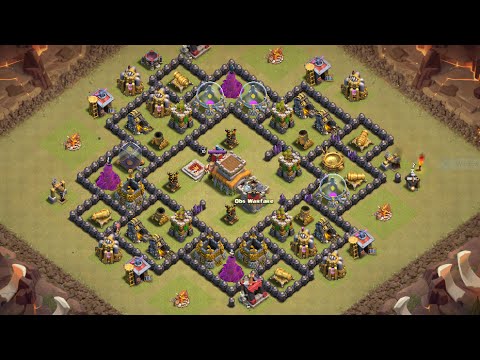 How to 3 Star macstinger's "Kyoukai" - TH8 War Base [Surgical Hogs ...
