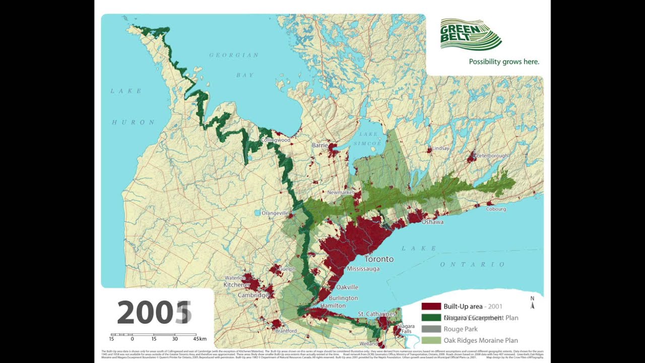 Watch the growth: Urban Development and Ontario's Greenbelt 1945 - 2014 ...
