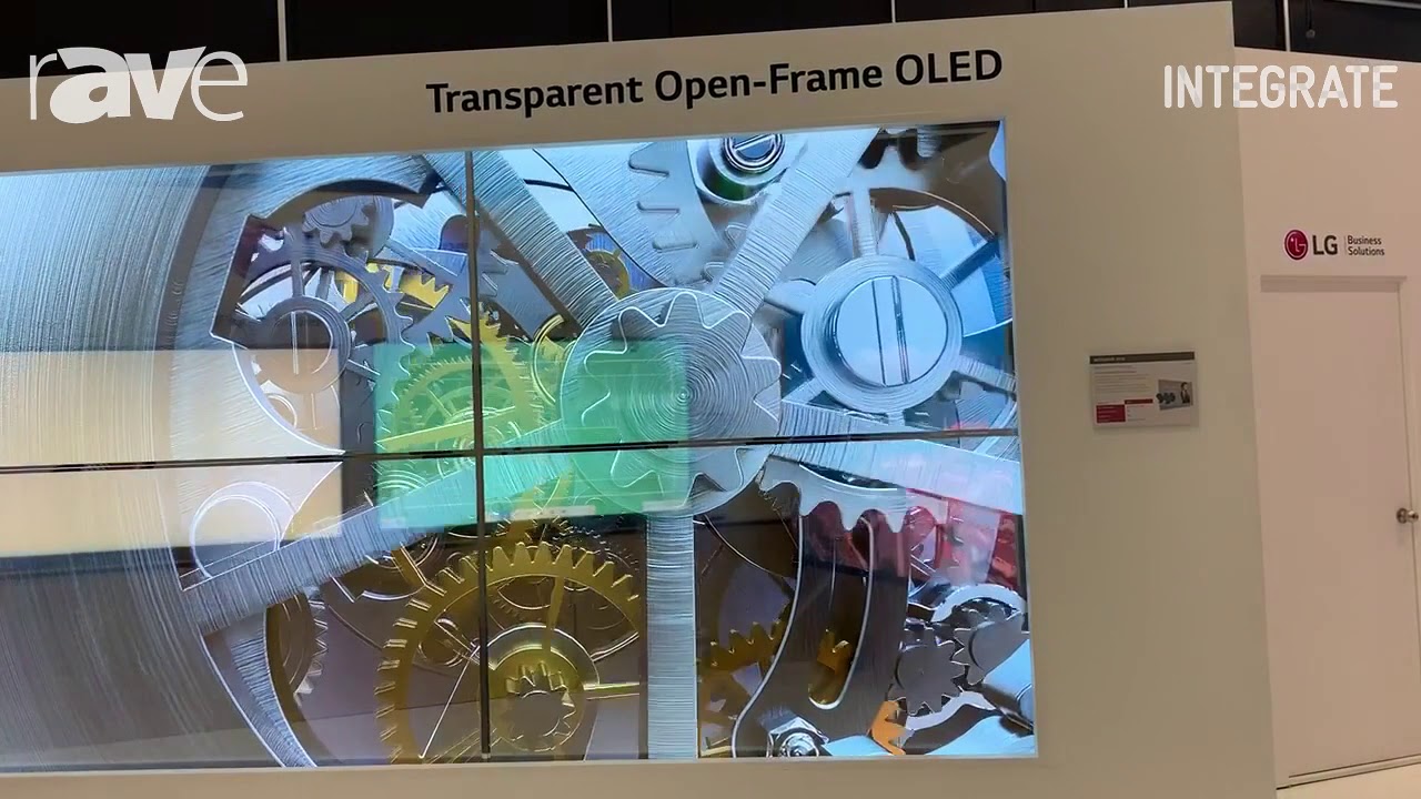 Integrate 2019: LG Presents Transparent Open-Frame OLED in 2x2 Video ...