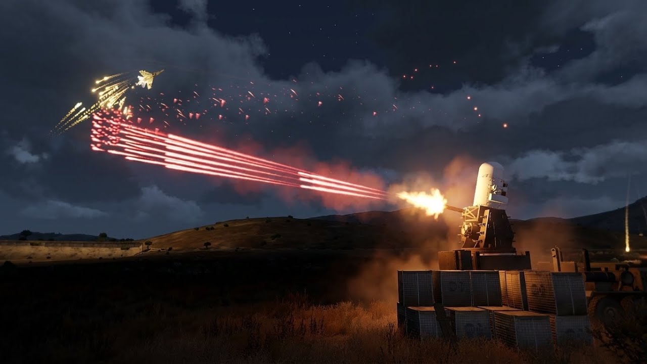 Nighttime Missile C-RAM Defense Test Goes Wild! - Military Simulation ...