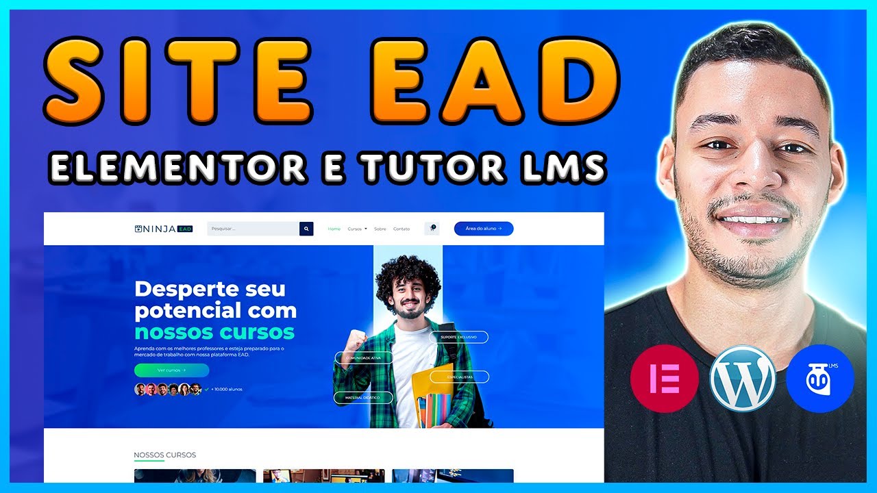 Como Criar SITE EAD Do ZERO Com Wordpress, Elementor e Tutor LMS (Site Ninja PRO 2.0) - YouTube