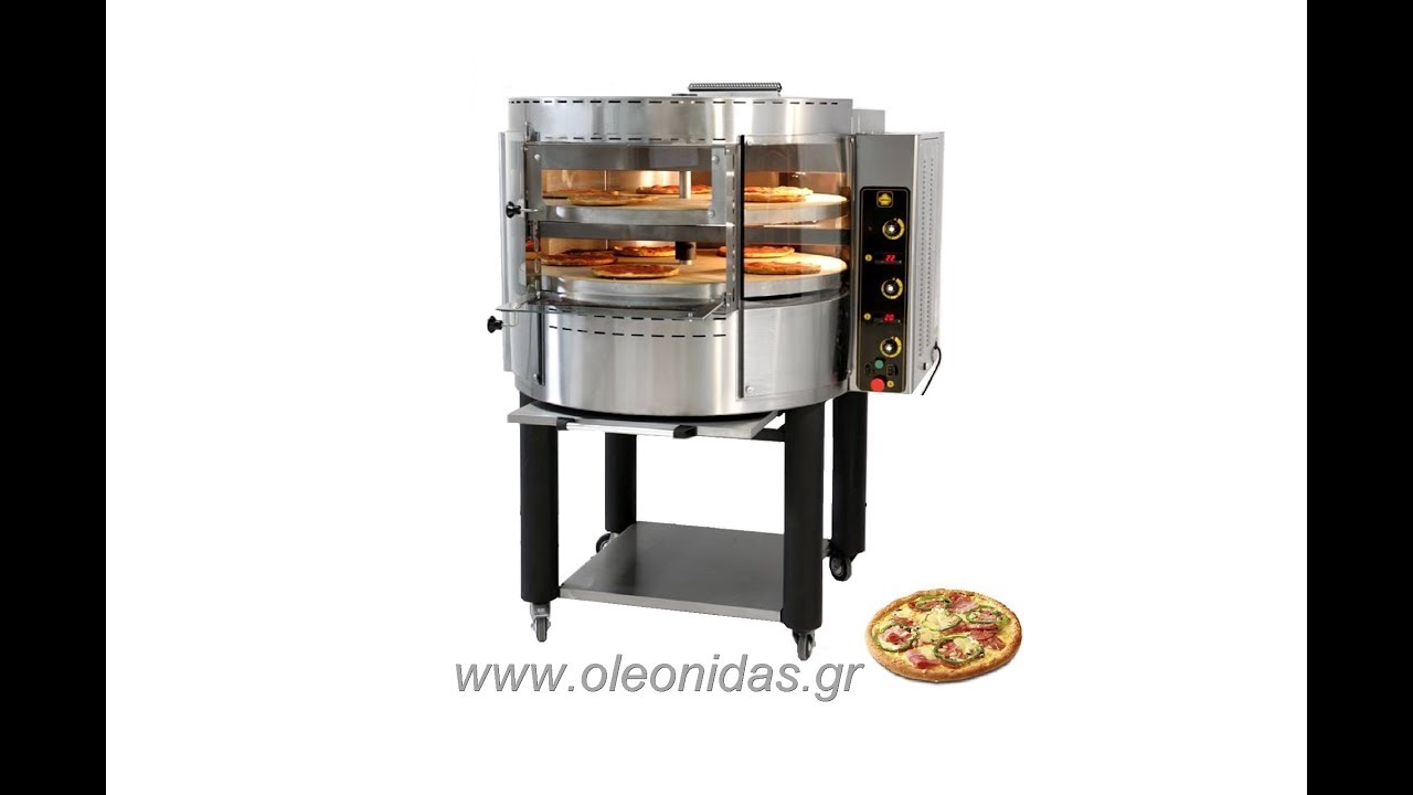 Φούρνος Αερίου Περιστρεφόμενος Πίτσας / Gas Pizza Oven with Rotating ...