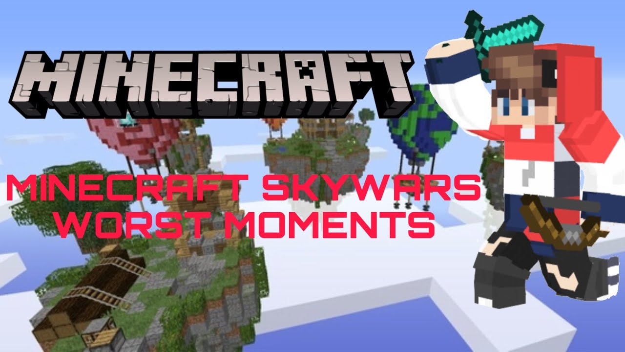 MINECRAFT skywars worst moments - YouTube