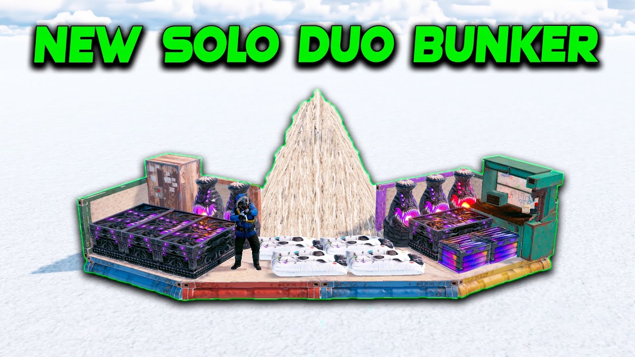 New SOLO DUO BUNKER Design In Rust 2024 | Rust Base Design - YouTube