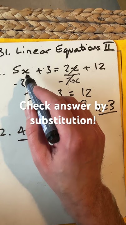 Topic 31 Linear Equations Part Ii Maths Gcsemaths Algebra Youtube