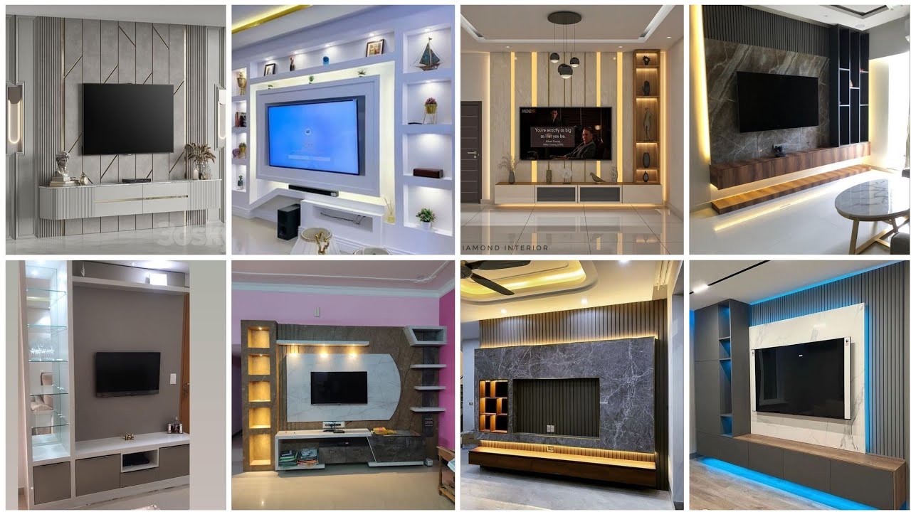 stylish and modren LCD screen panels ideas #lcdwall - YouTube