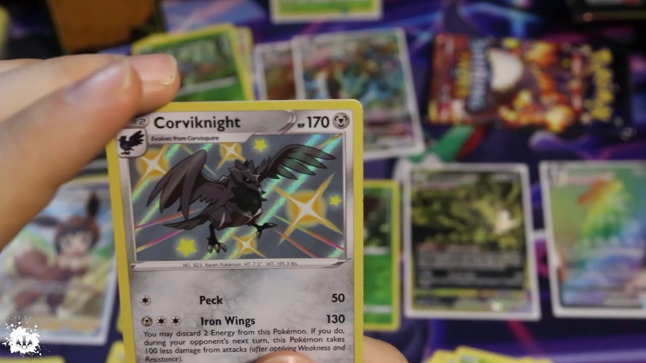 Shiny Knight SHINES! Corviknight Takes Flight in Shining Fates! - YouTube