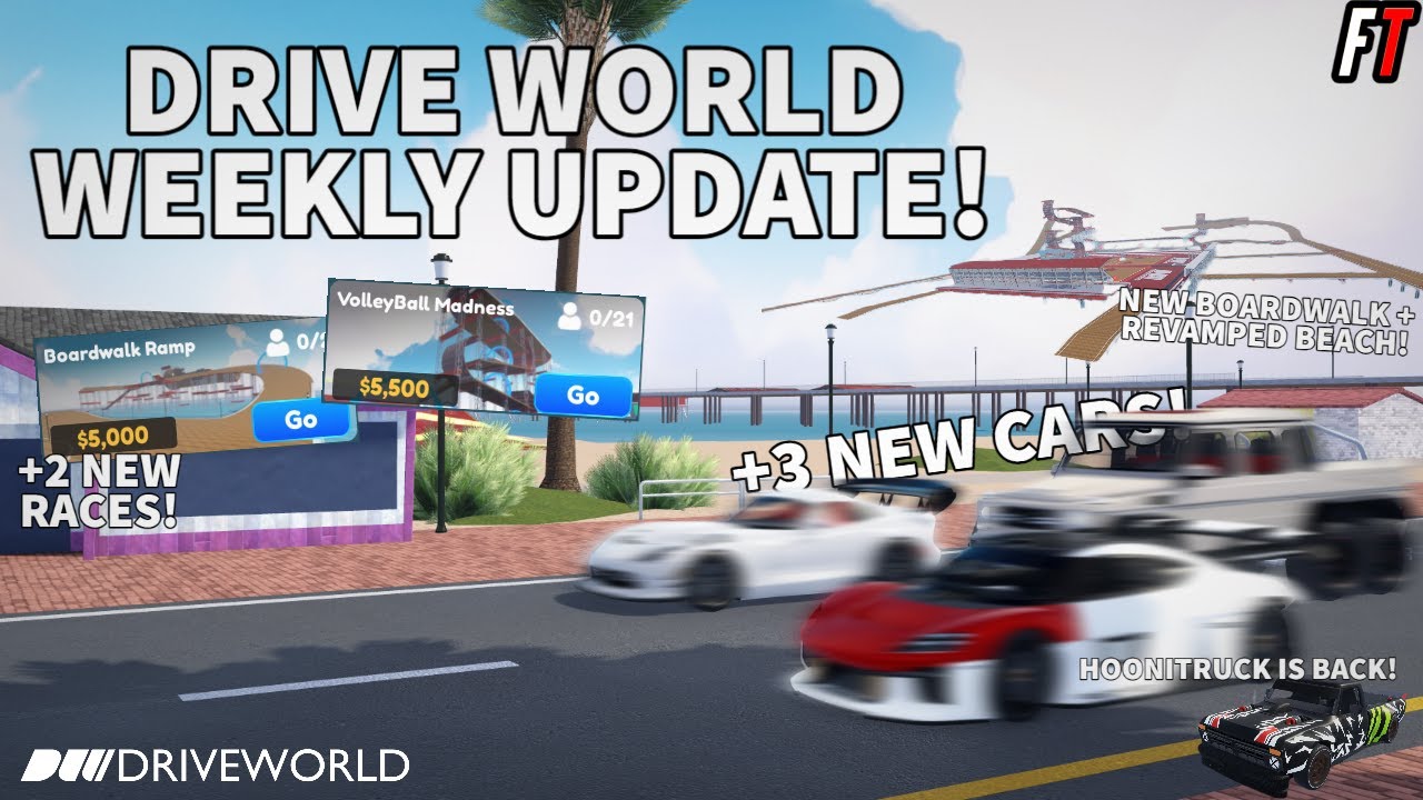 BRAND NEW SUMMER UPDATE IN ROBLOX DRIVE WORLD! (3 NEW CARS! NEW MAP ...