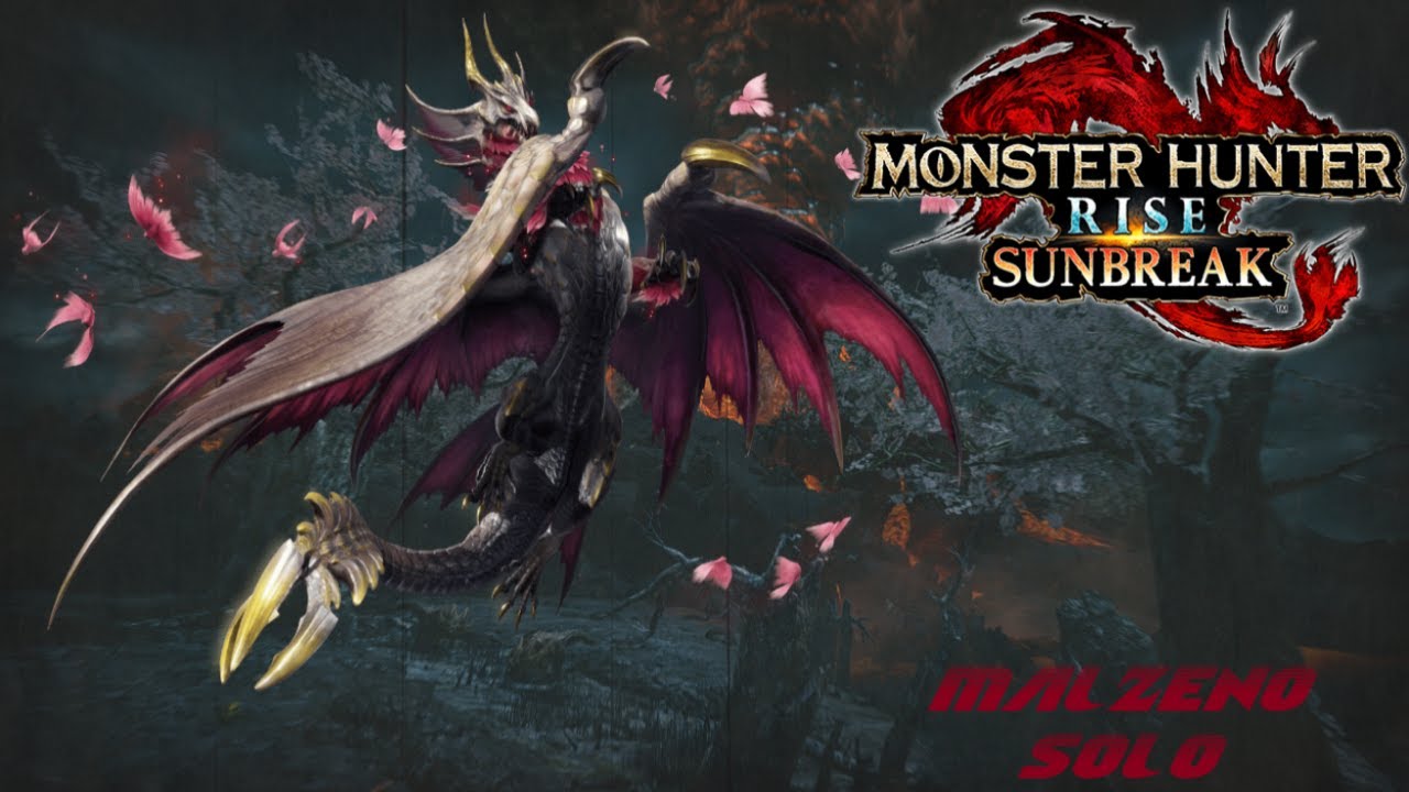 Monster Hunter Rise: Sunbreak - Malzeno (Solo) (Ultra-Wide Mode) - YouTube