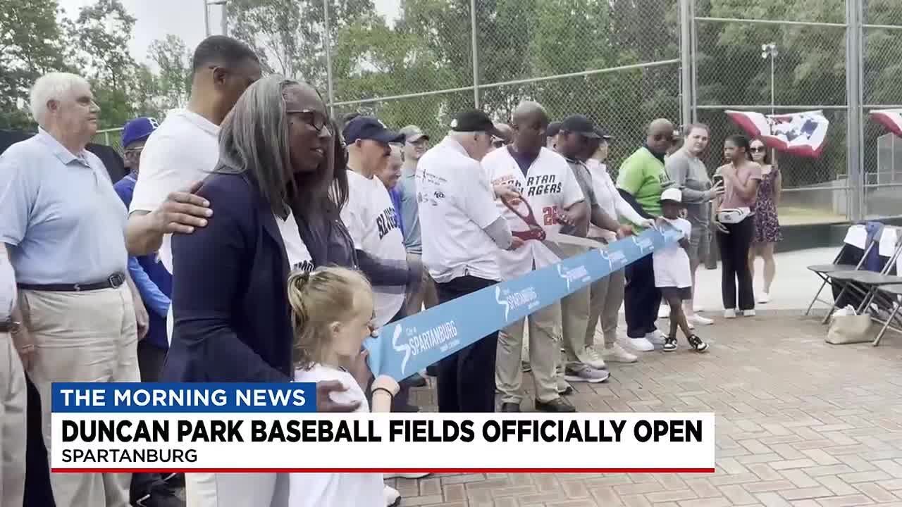 Duncan Park baseball fields officially open - YouTube