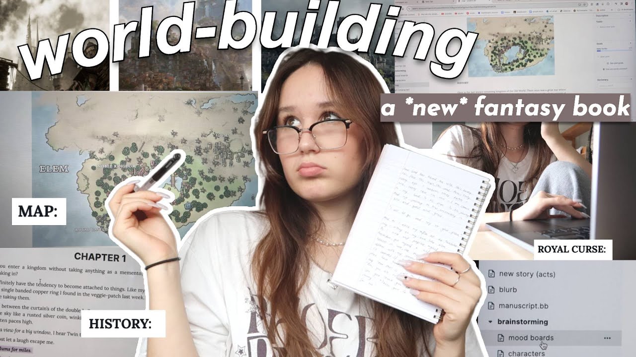 WORLD-BUILDING my *new* fantasy novel 🐉 ⚔️ VLOG (making maps, magic ...
